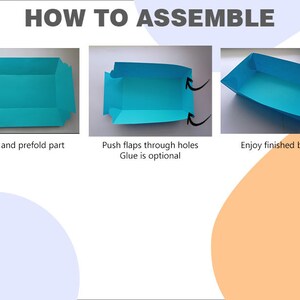 Food Tray Box Template, SVG DXF PDF Png Formats, Food Tray Box, Paper ...