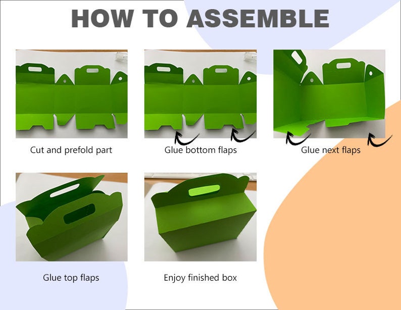 Happy Meal Box Template, SVG DXF PDF Png Formats, Happy Meal Paper ...