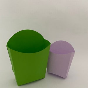 French Fries Box Cutting Template, SVG DXF PDF Png Formats, French Fry ...