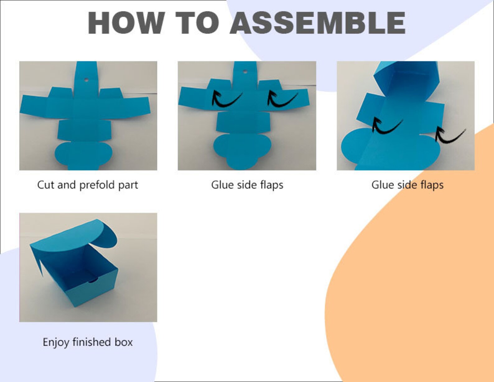 Cube Box SVG DXF PDF Png Formats, Small Paper Cube Box, Cute Gift Box ...