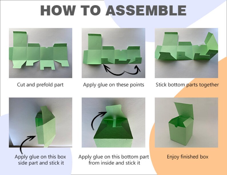 Cube Box Cutting Template, SVG DXF PDF Png Formats, Cube Paper Box ...
