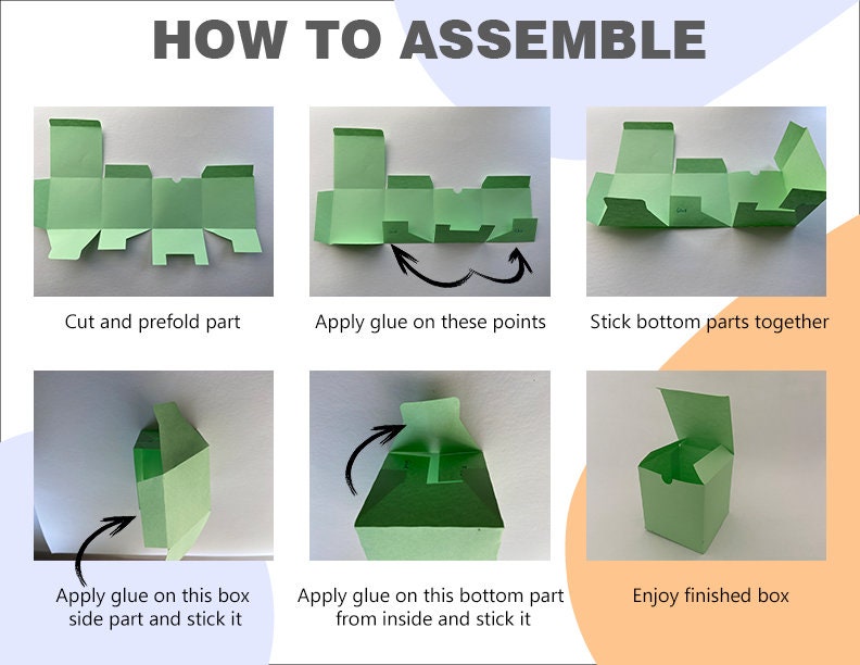 Cube Box Cutting Template, SVG DXF PDF Png Formats, Cube Paper Box ...