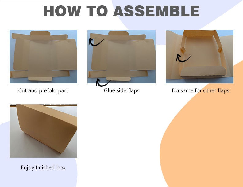 Rectangular Box Template, SVG DXF PDF Png Formats, Rectangular Paper ...