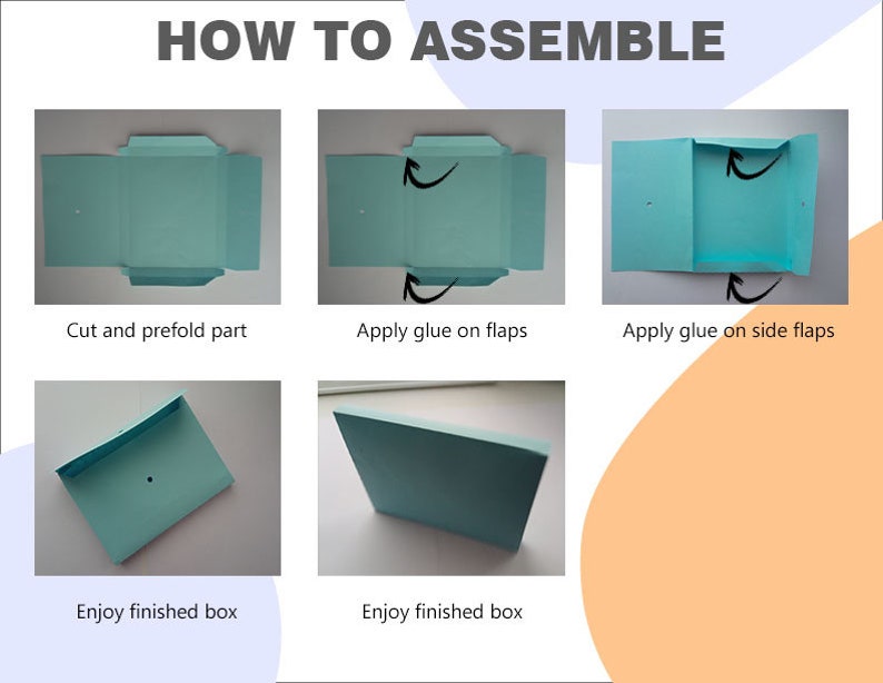 Folder Box Template, SVG DXF PDF Png Formats, Folder Box, Post Box ...