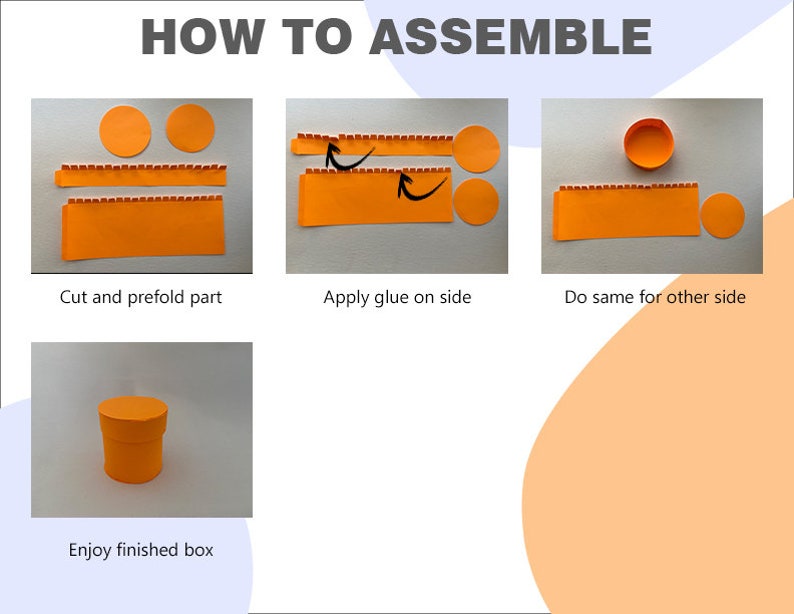 Round Box Template, SVG DXF PDF Png Formats, Round Box, Pipe Box, Round ...