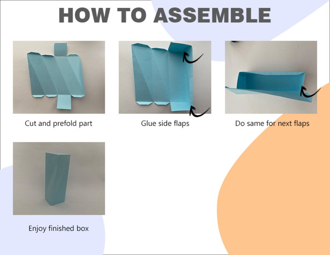 Twisted Gift Box Template, SVG DXF PDF Png Formats, Futuristic Box ...