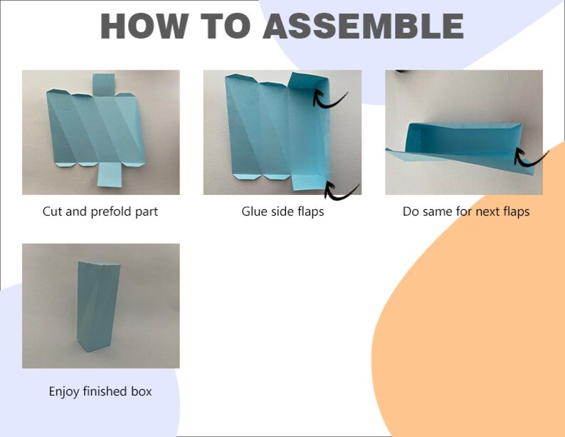 Twisted Gift Box Template, SVG DXF PDF Png Formats, Futuristic Box ...