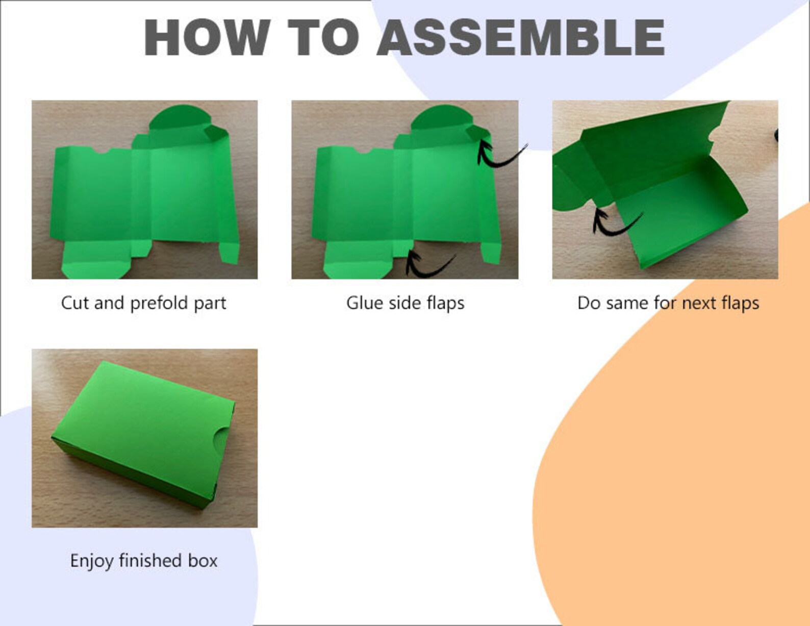 Playing Card Box Template, SVG DXF PDF Png Formats, Square Card Box ...