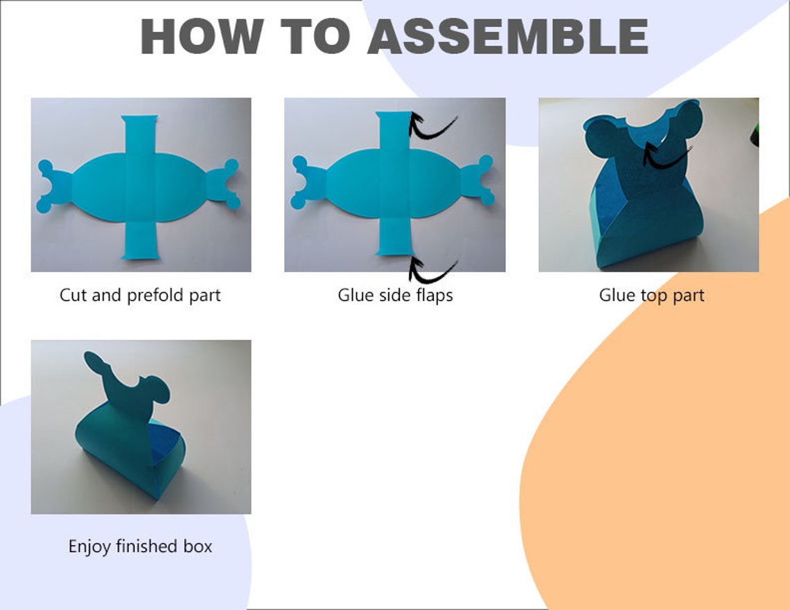 Dress Shaped Paper Box Template, SVG DXF PDF Png Formats, Paper Box ...