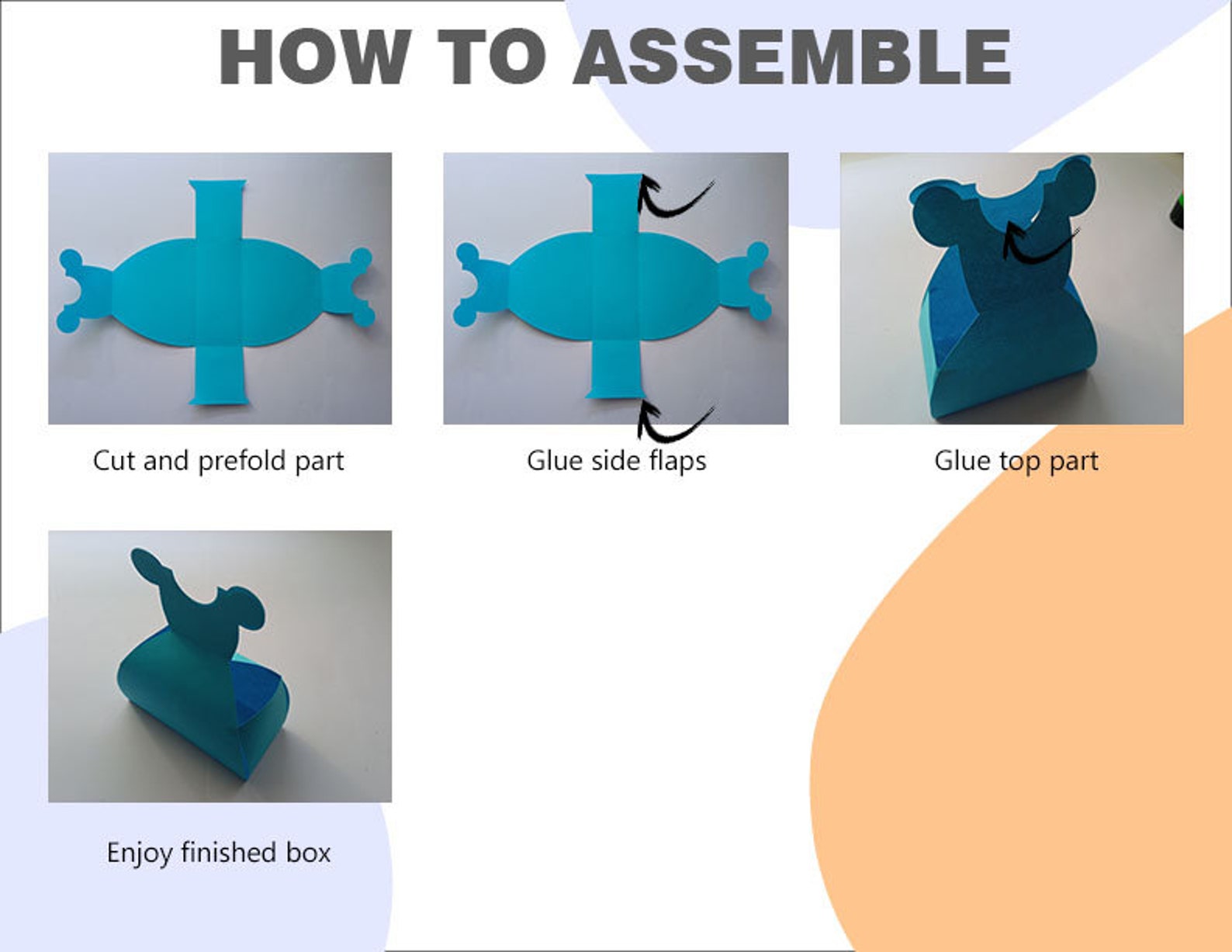 Dress Shaped Paper Box Template, SVG DXF PDF Png Formats, Paper Box ...