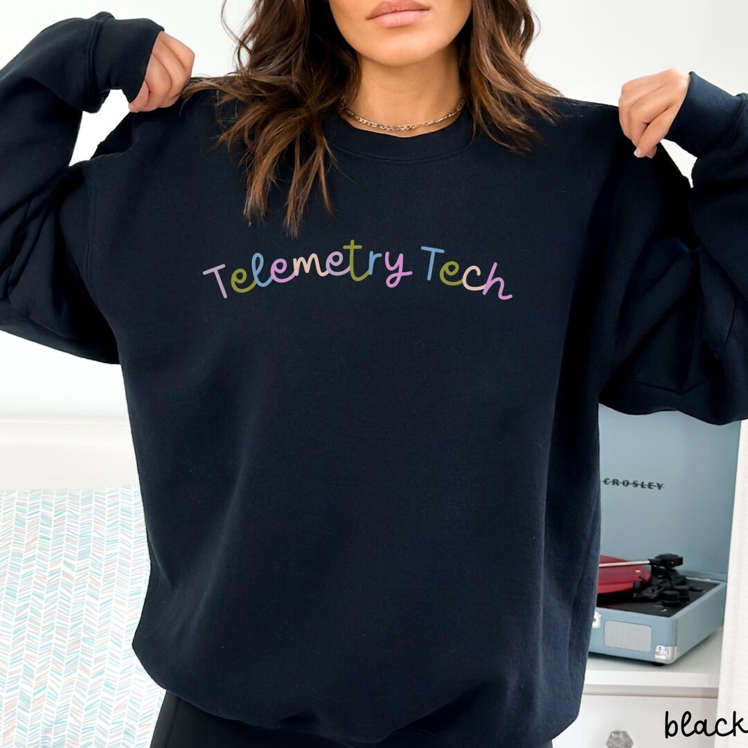 Telemetry Tech Sweater, Telemetry Technician Shirt, Nursing ECG Tshirt ...