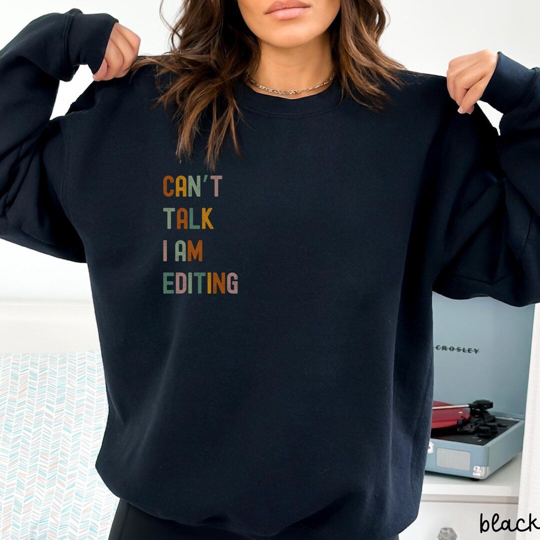 Photographer Editing Sweatshirt, Videographer Gift, Photography Sweater ...