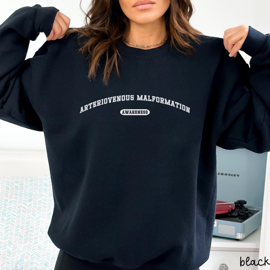 Arteriovenous Malformation Awareness Sweatshirt, Warrior Sweater, AVM ...