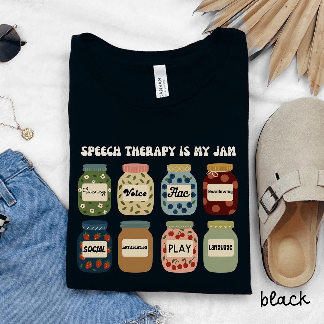 Speech Therapy is My Jam Shirt, SLP Therapist Shirt, Speech Pathologist ...