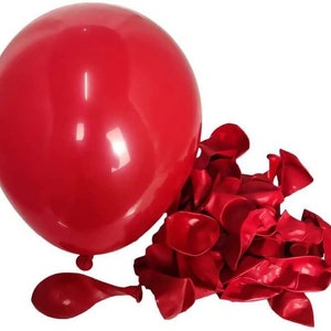 Red Balloons Garland Kit | Red Balloon Arch Kit, Matte Red Balloons for ...