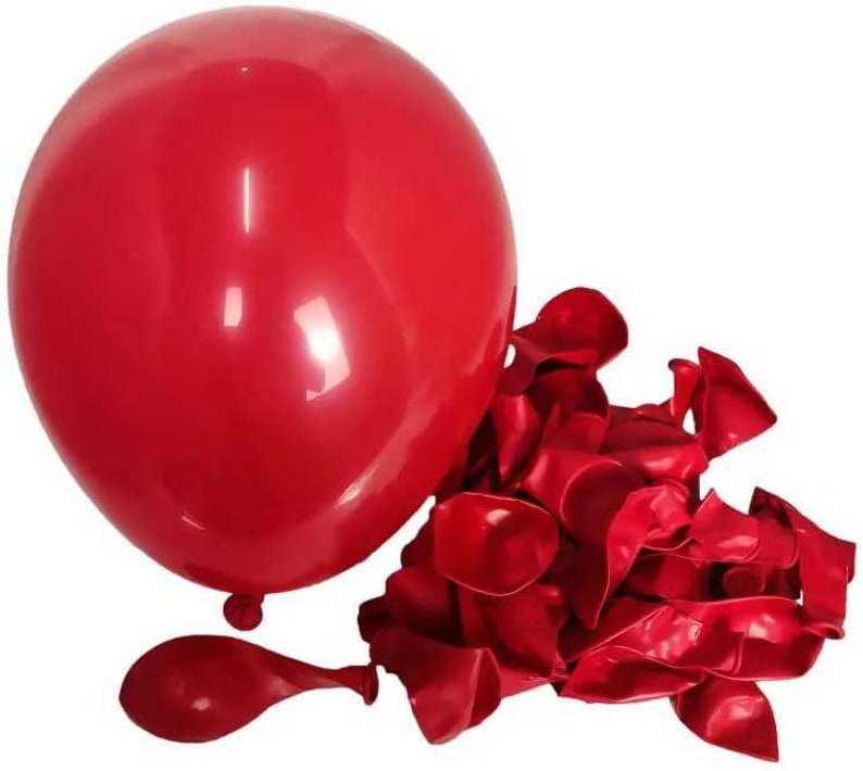 Red Balloons Garland Kit | Red Balloon Arch Kit, Matte Red Balloons for ...