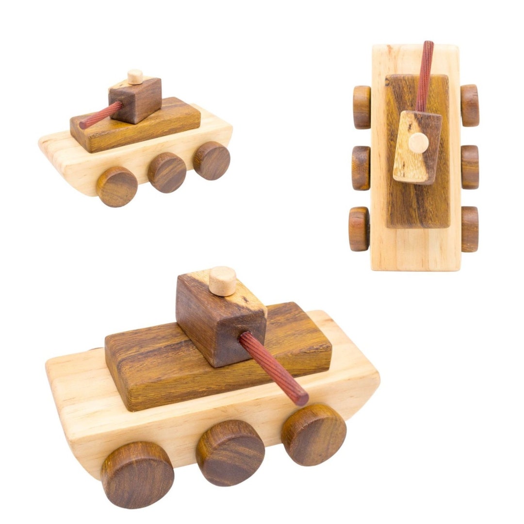 Wooden Toy Tank, 100% Material Wooden, Ornament, Home Decor - Etsy