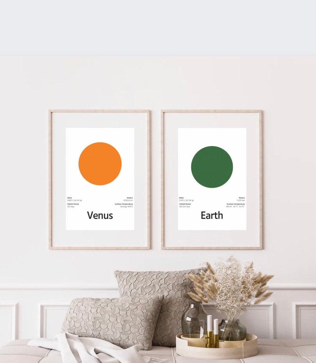 Solar System Planets Printable A4 Digital File - Etsy