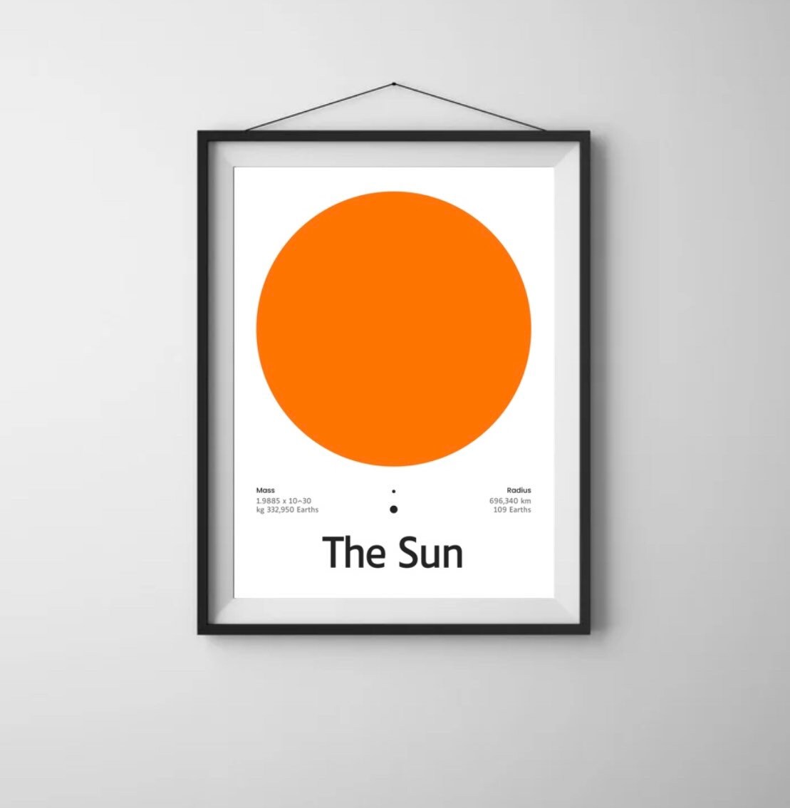 Solar System Planets Printable A4 Digital File - Etsy