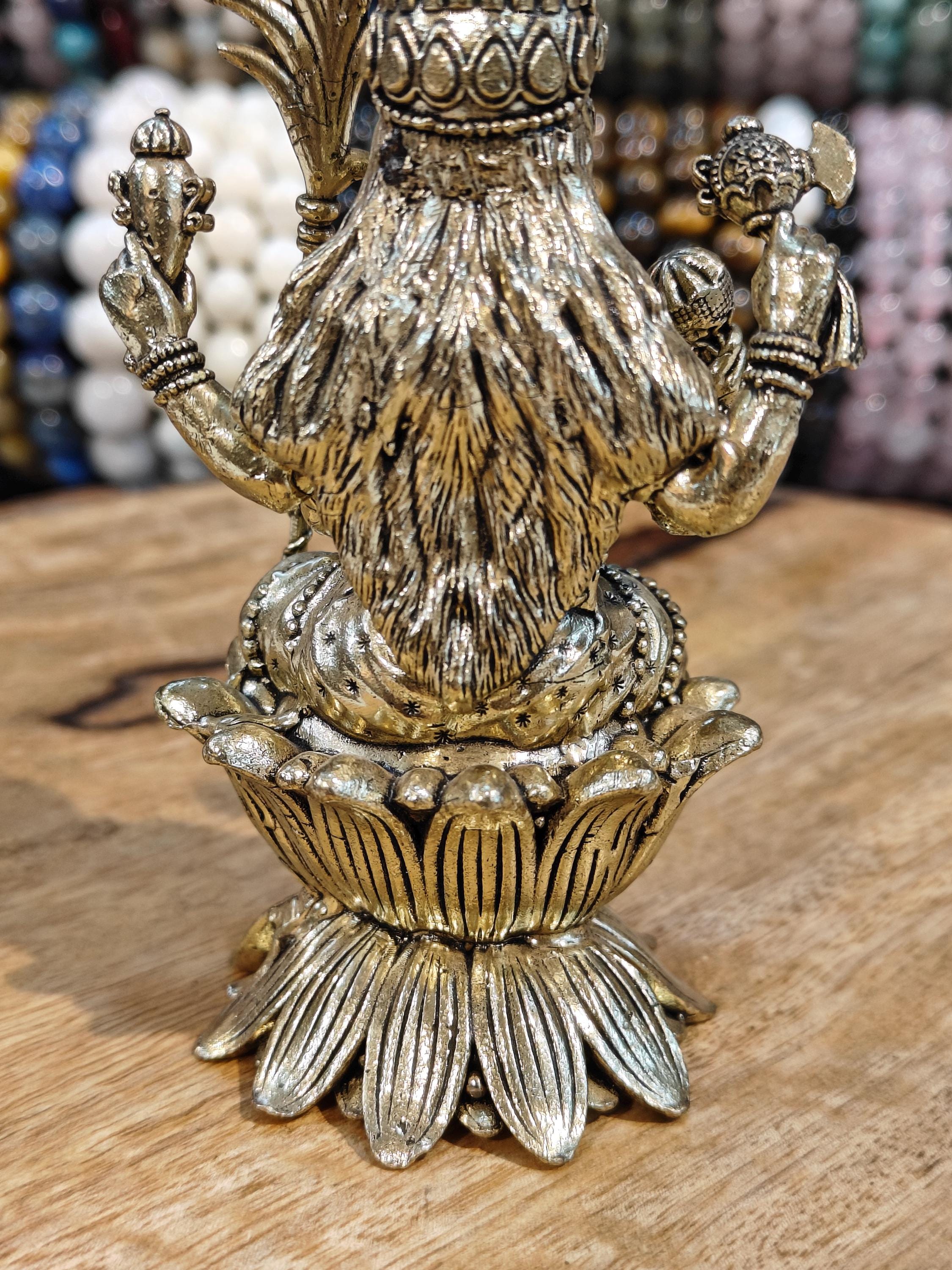 Brass Tripura Sundari Statue: Hindu Goddess Rajarajeshwari, Spiritual ...