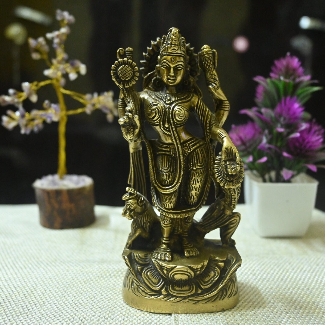 Goddess Durga Statue, Devi Durga, Durga Statue in Brass, Parvati Statue ...