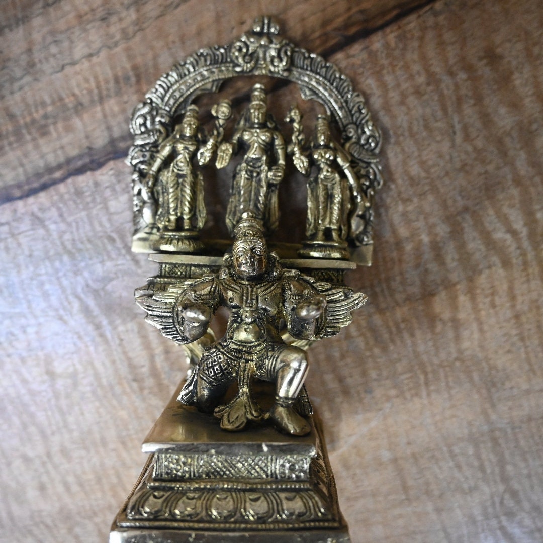 Lord Vishnu Statue|vishnu Seated on Garud With Sridevi & Bhudevi|mount ...