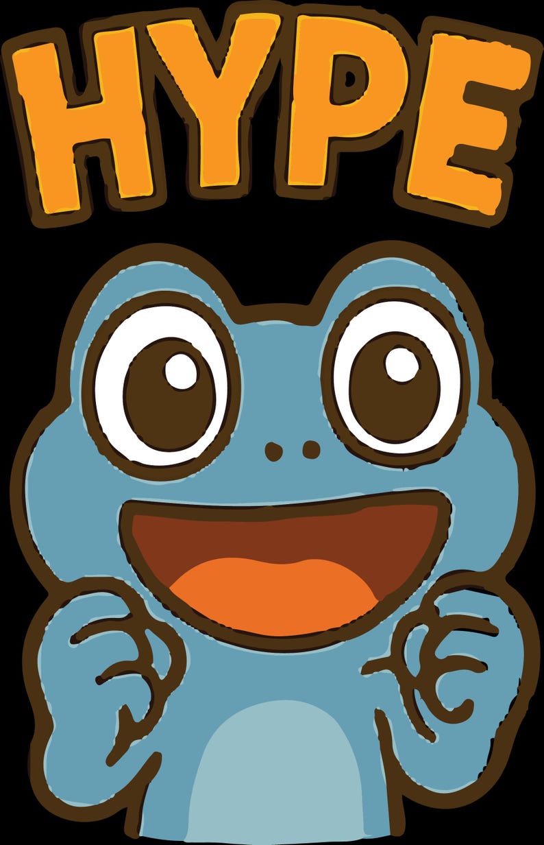 5 HYPE Emotes! Bear, Man, Women, Frog, Unicorn - Etsy