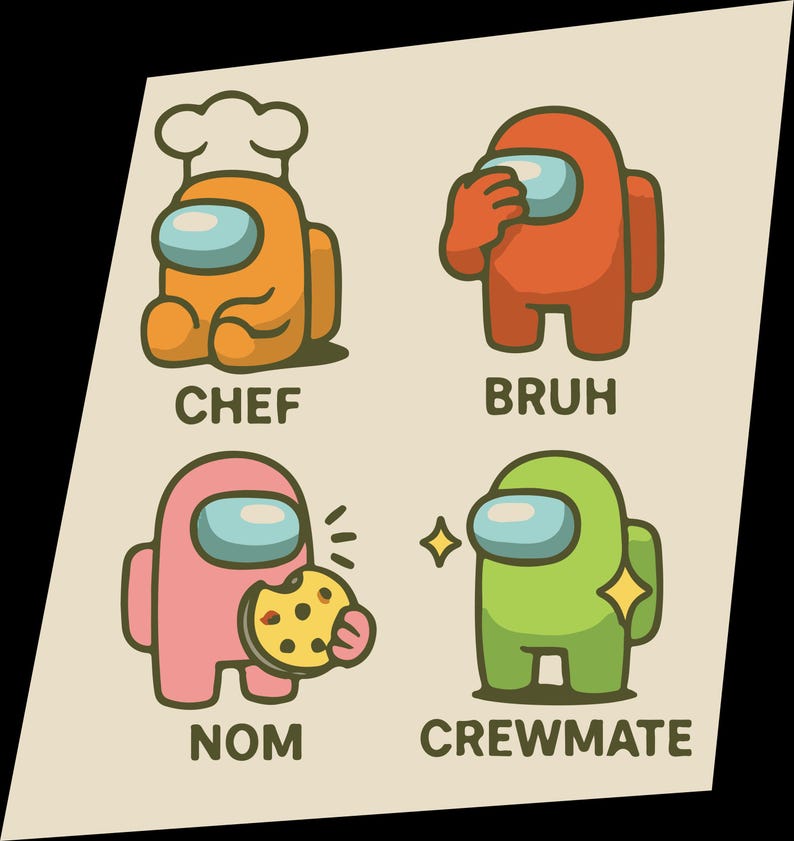 Among Us Emotes Pack – 18 Funny Reactions/expressions for Twitch ...