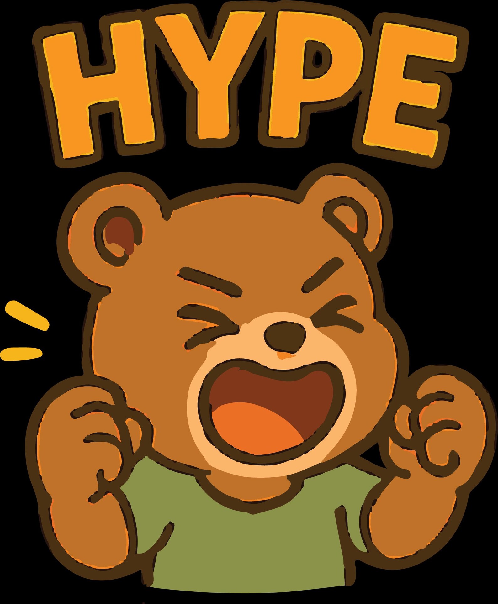 5 HYPE Emotes! Bear, Man, Women, Frog, Unicorn - Etsy