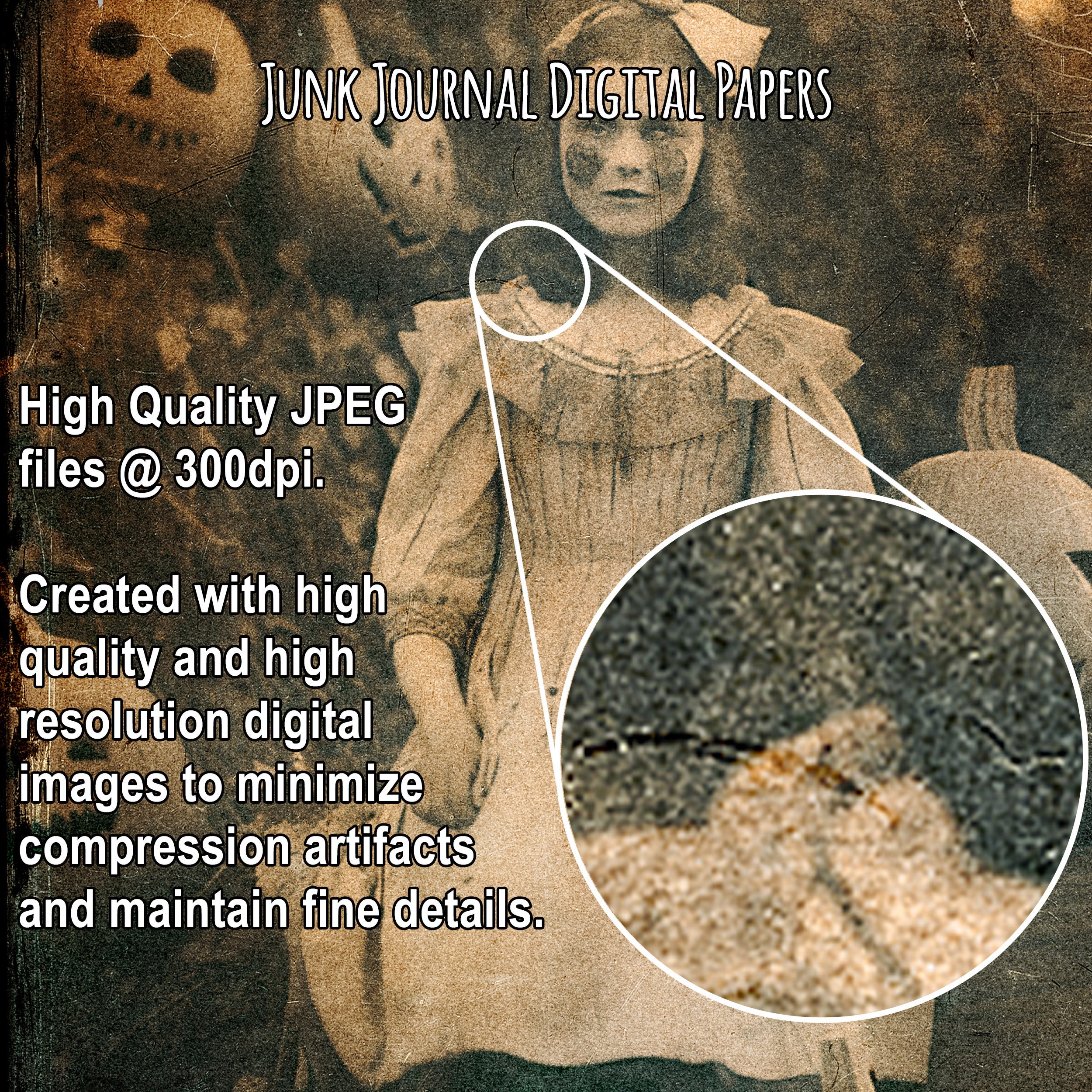 Dead Eyed Deb Printable Halloween Wall Art Digital Download Halloween ...