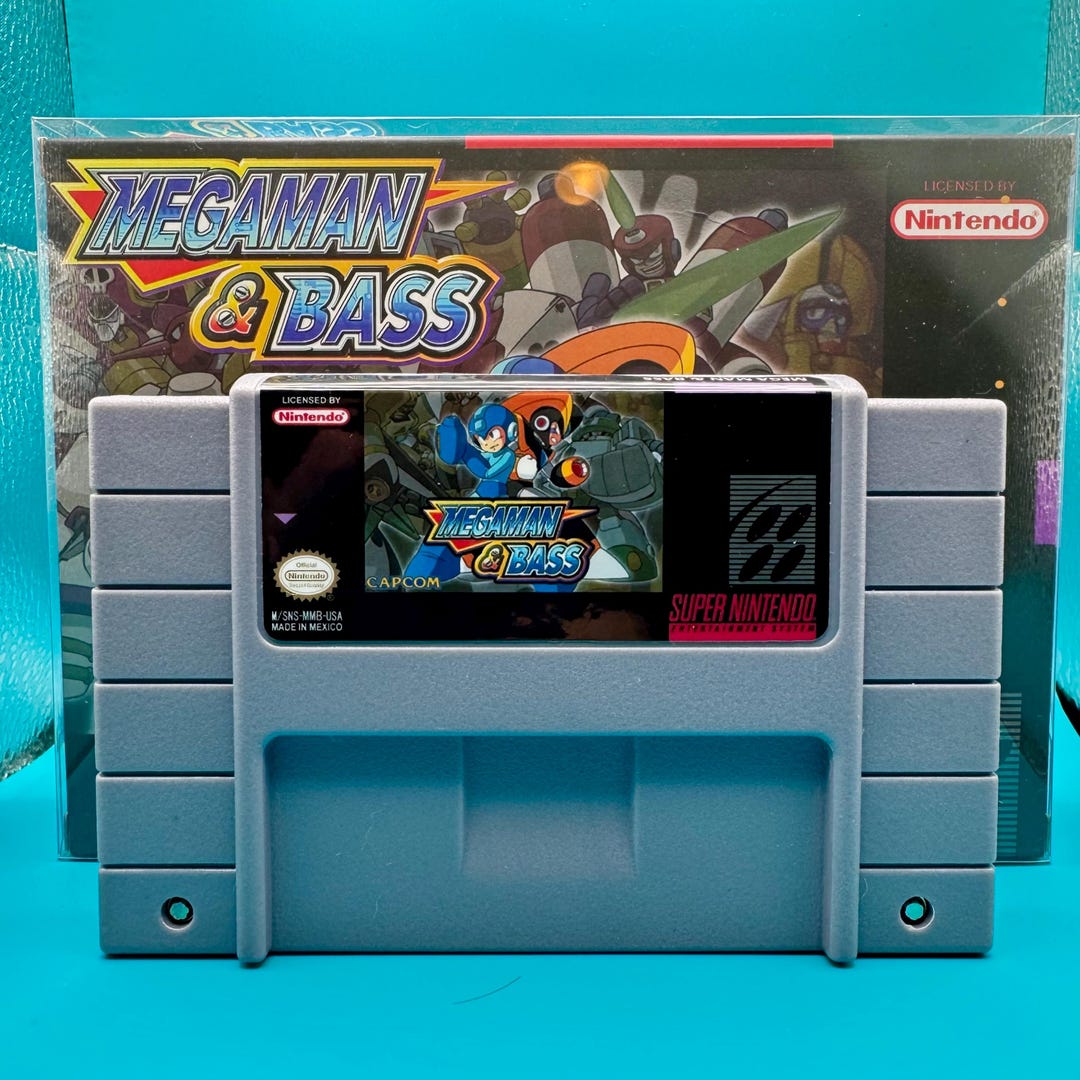 Megaman & Bass: SNES Super Nintendo RPG Game Cartridge W/ Box - Etsy