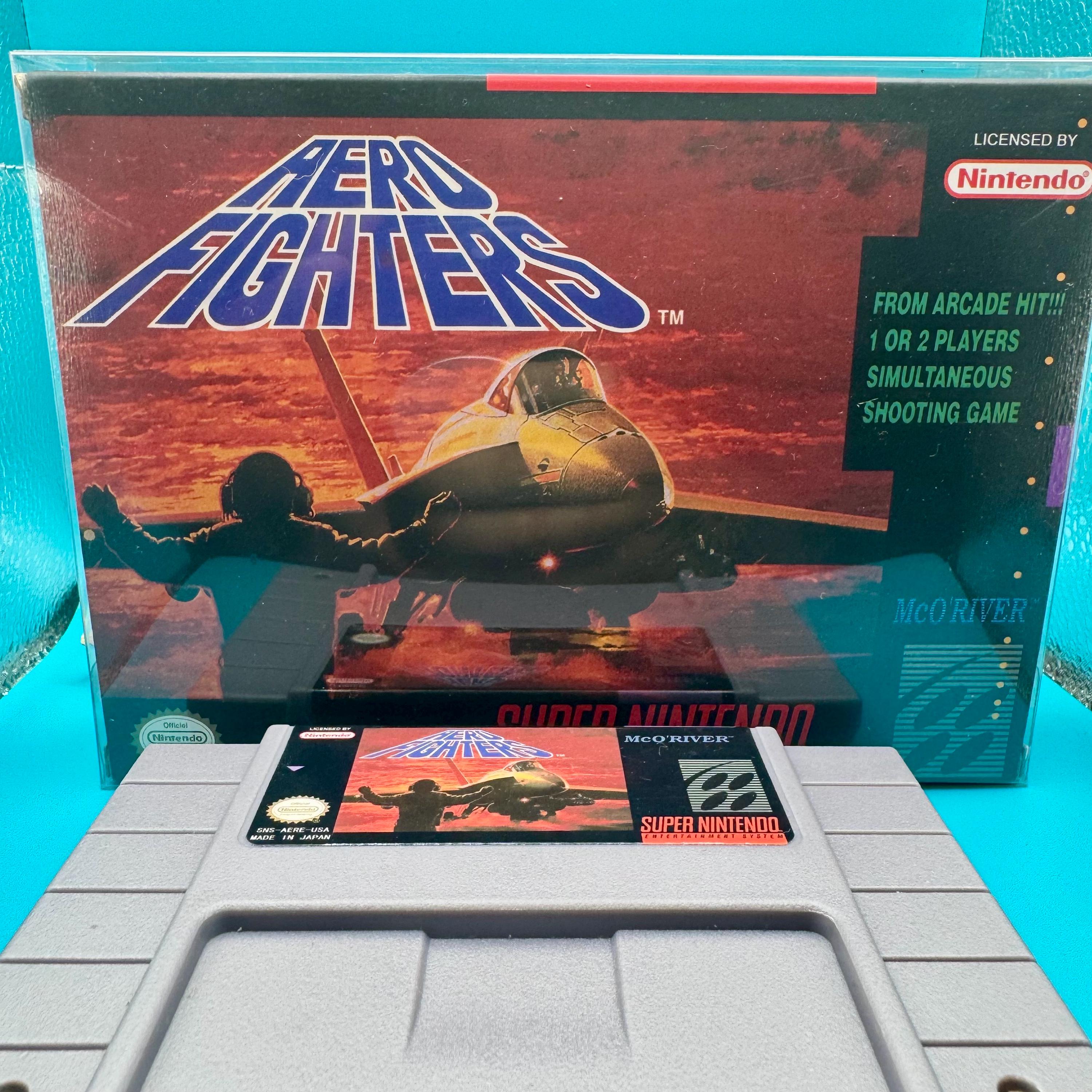 Hero Fighter: SNES Super Nintendo Game Cartridge W/ Box - Etsy