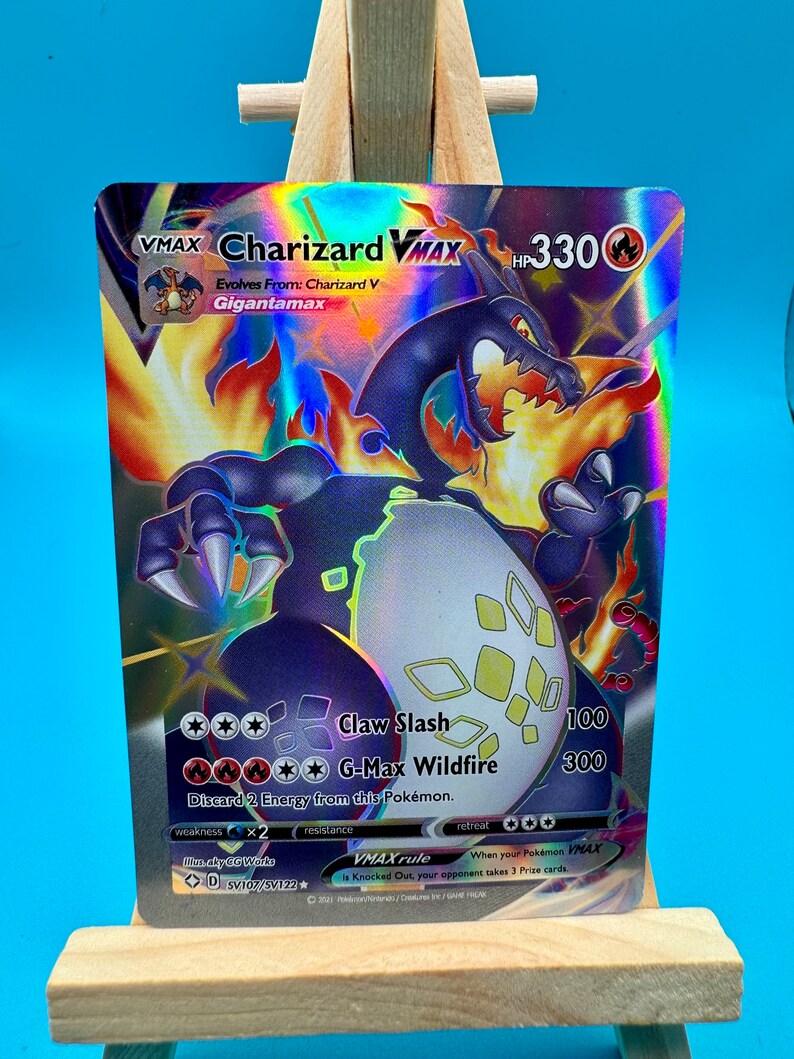 Charizard Vmax Mew Vmax Bundle 2 Rare Holographic Pokemon Cards Newr ...