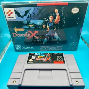 Castlevania Dracula X: SNES Super Nintendo Game Cartridge W/ Box - Etsy