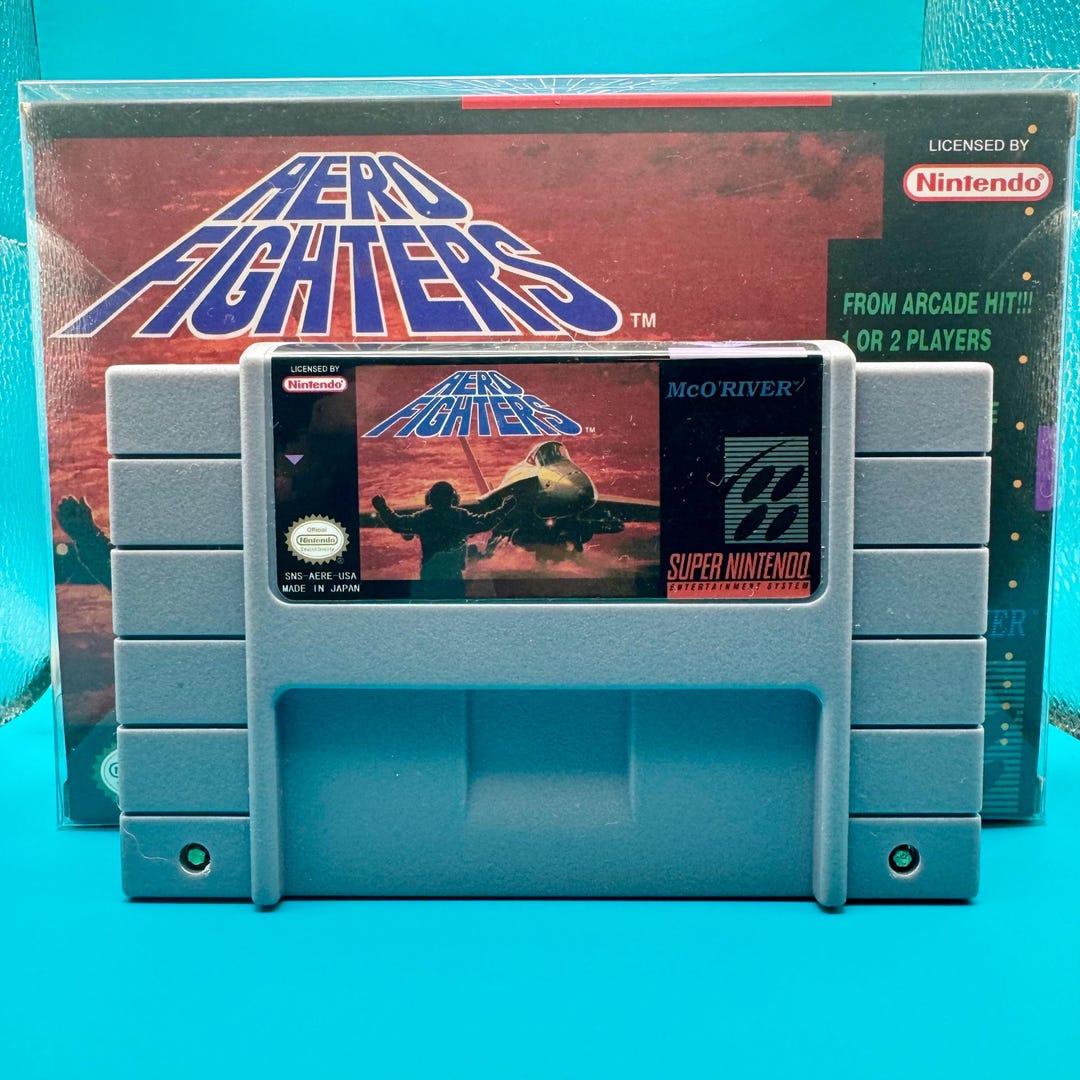 Hero Fighter: SNES Super Nintendo Game Cartridge W/ Box - Etsy