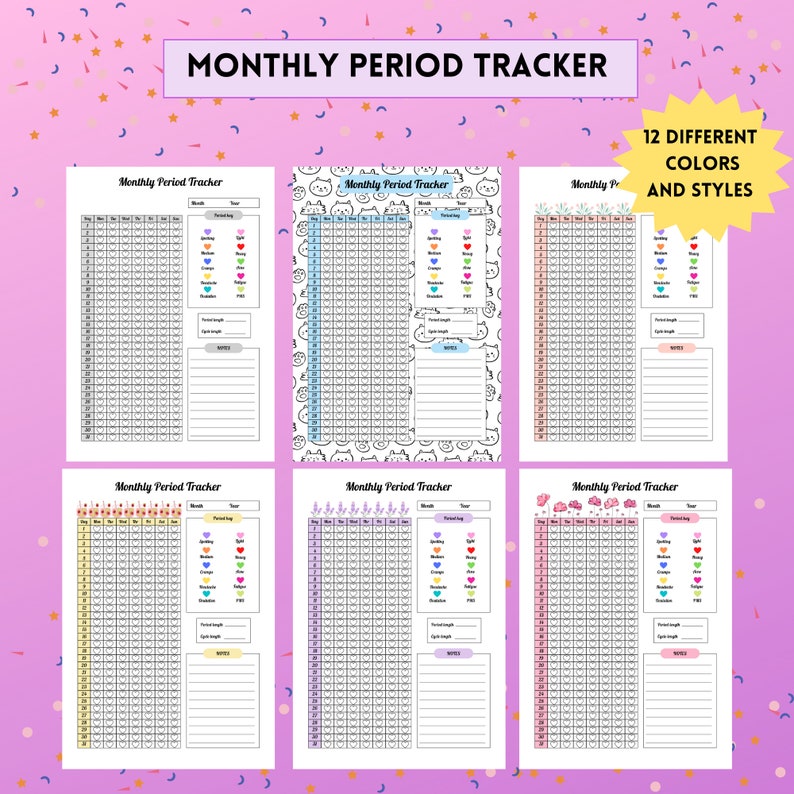 Period Tracker Printable, Period Journal, Cycle Syncing Guide ...