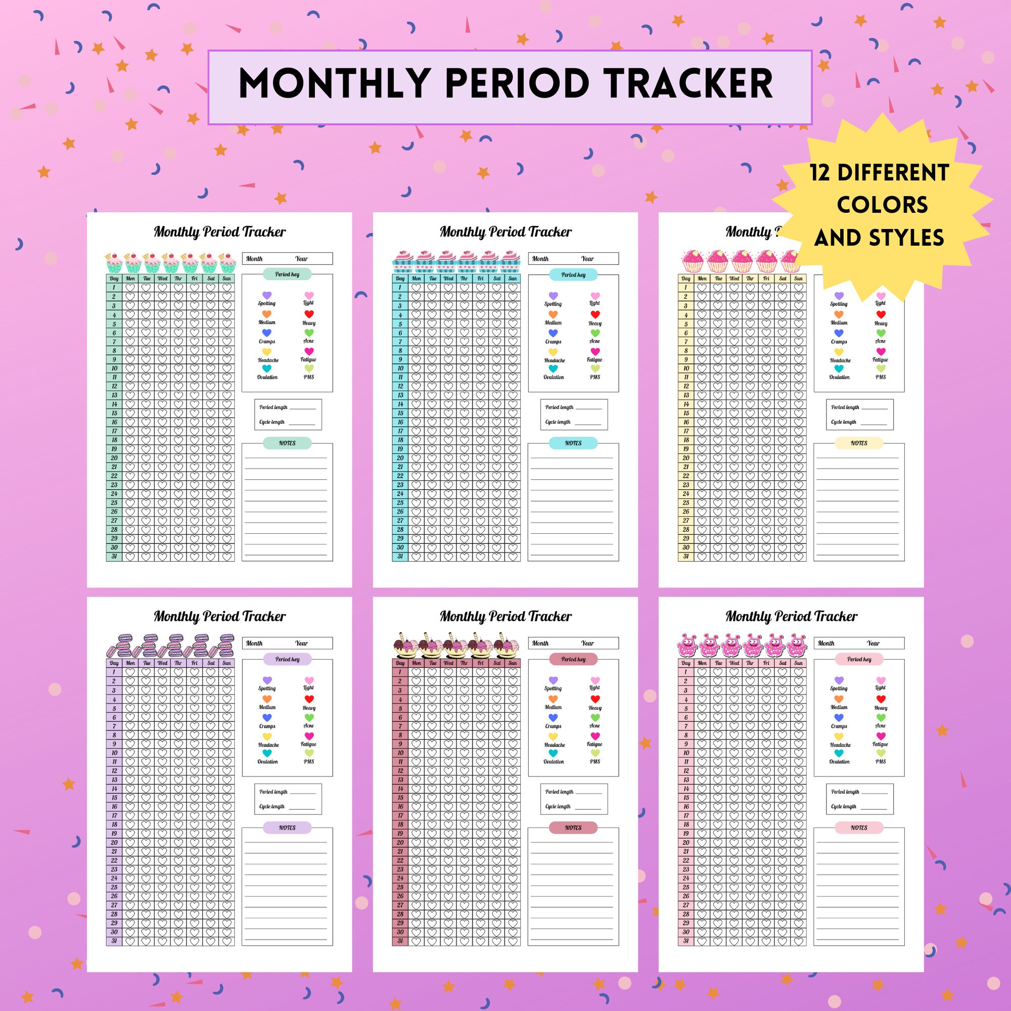 Period Tracker Printable, Period Journal, Cycle Syncing Guide ...