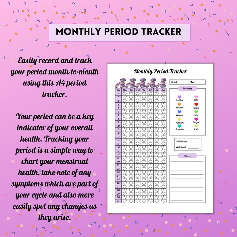 Period Tracker Printable, Period Journal, Cycle Syncing Guide ...