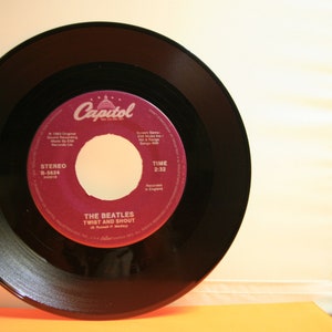 The Beatles 45 Rpm Vinyl Record Twist and Shout/there's A Place ...