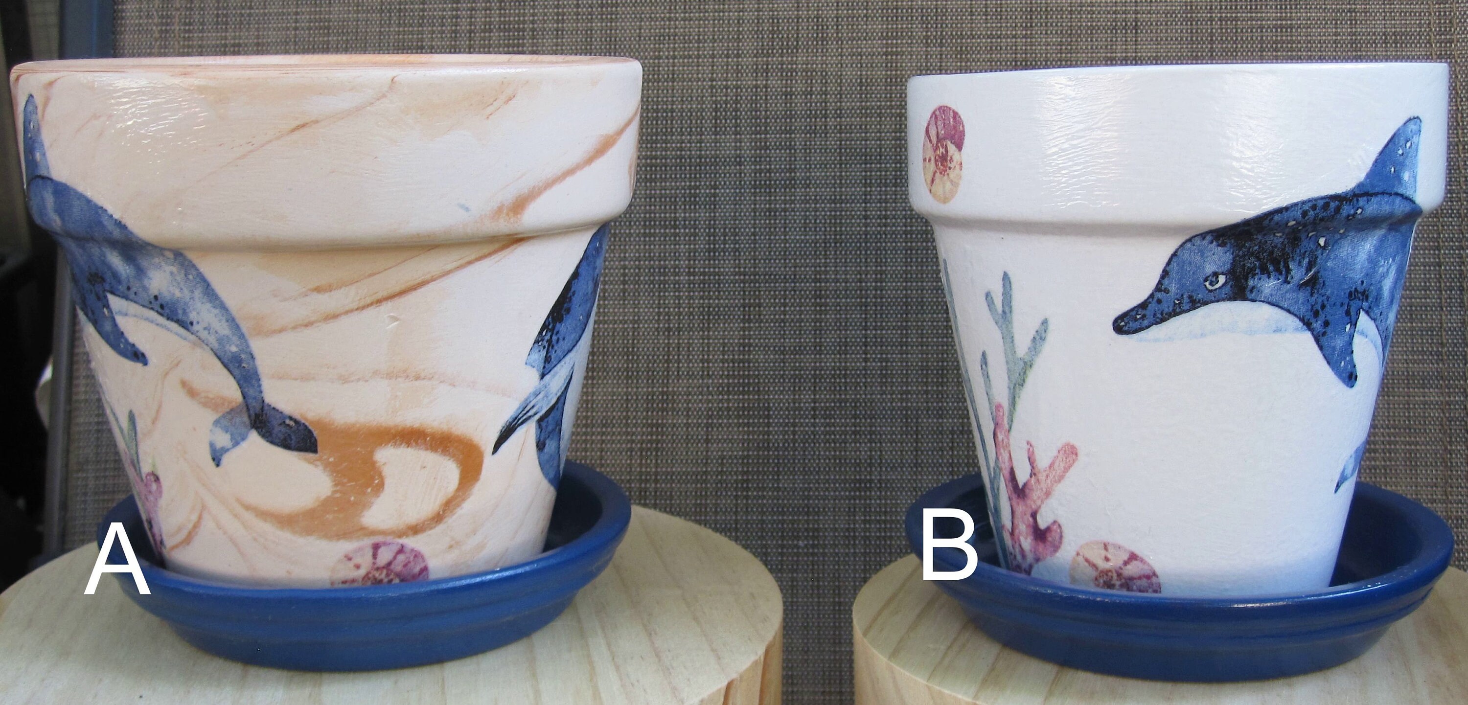 Playing Dolphins, Dolphin Planter, Dolphin Flowerpots, Ocean Home Decor ...