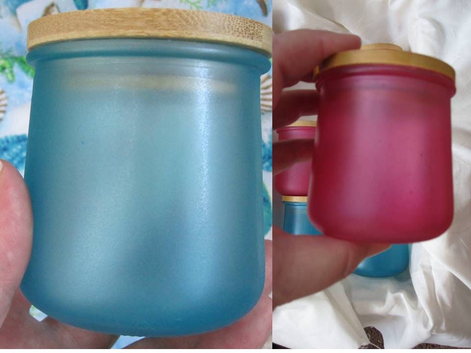 Four 5oz. Eco-friendly Upcycled Catch-all Glass Jars With Bamboo Lids ...
