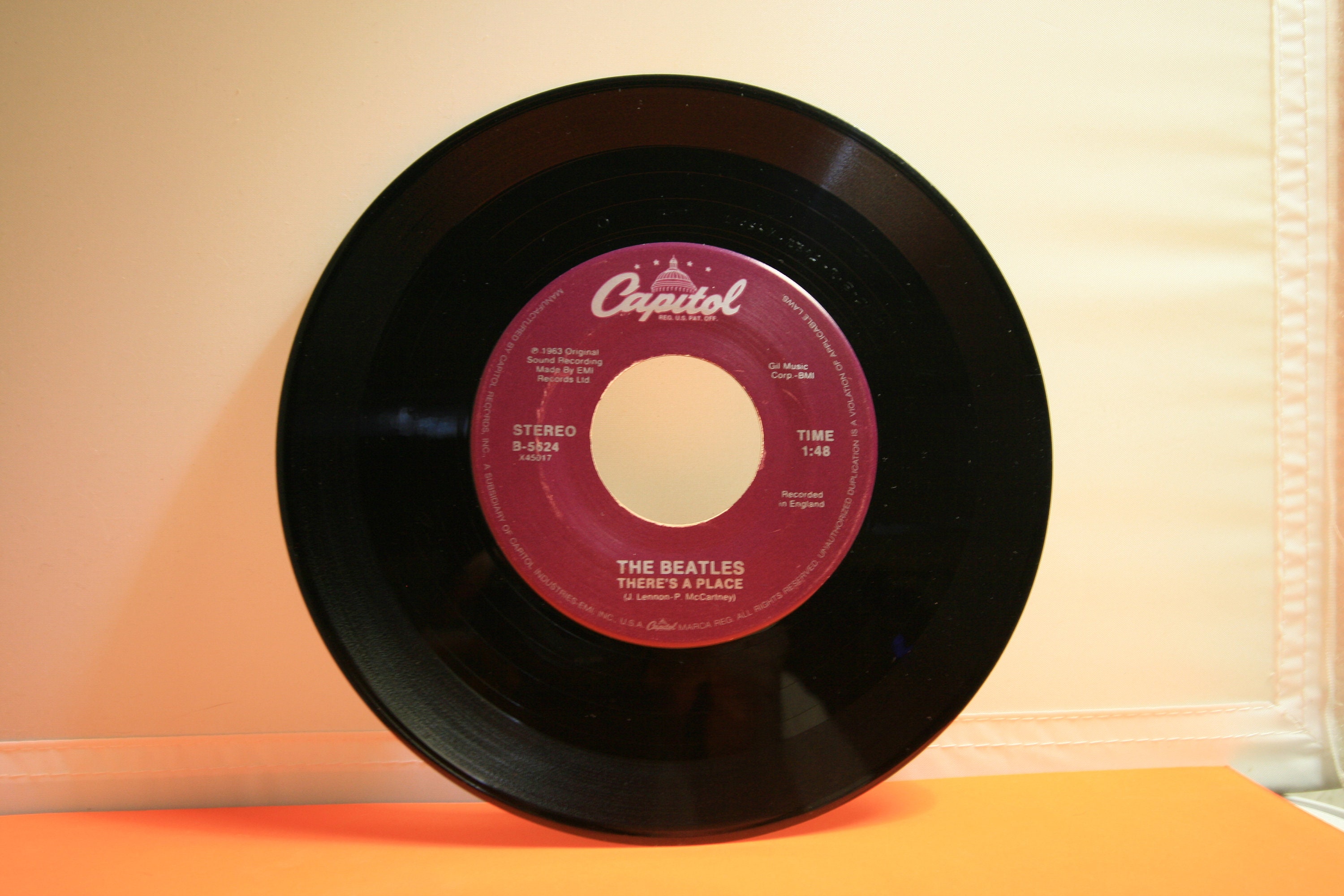 The Beatles 45 Rpm Vinyl Record Twist and Shout/there's A Place ...