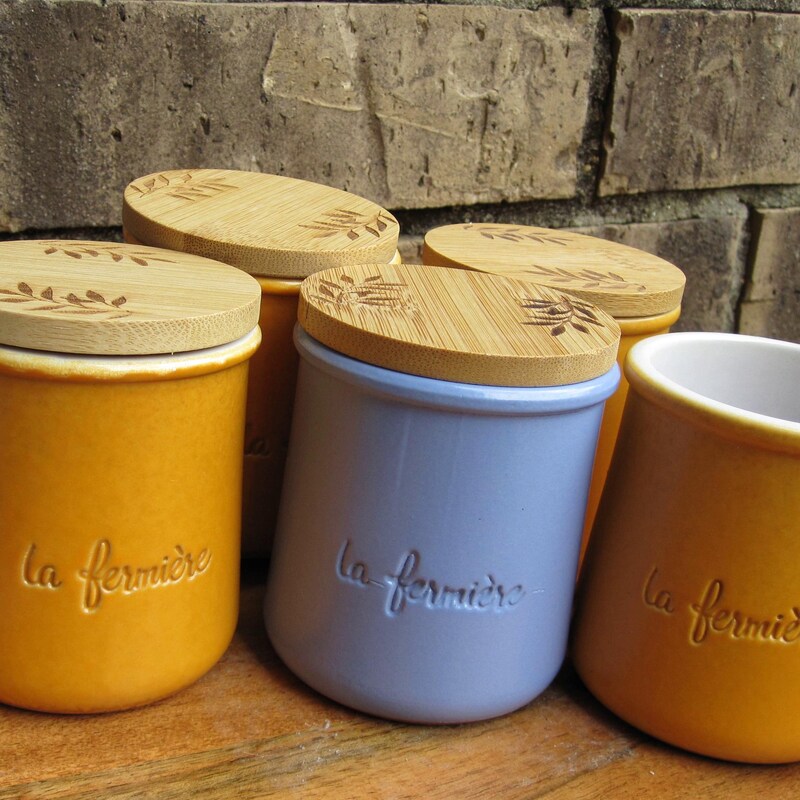 French Yogurt Jars - Etsy