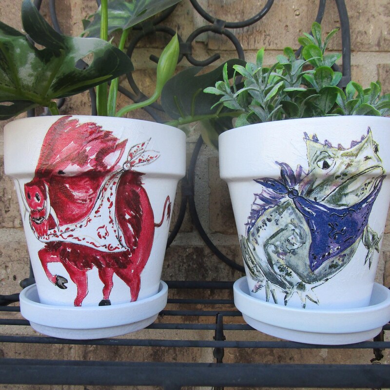 Texas Planter - Etsy