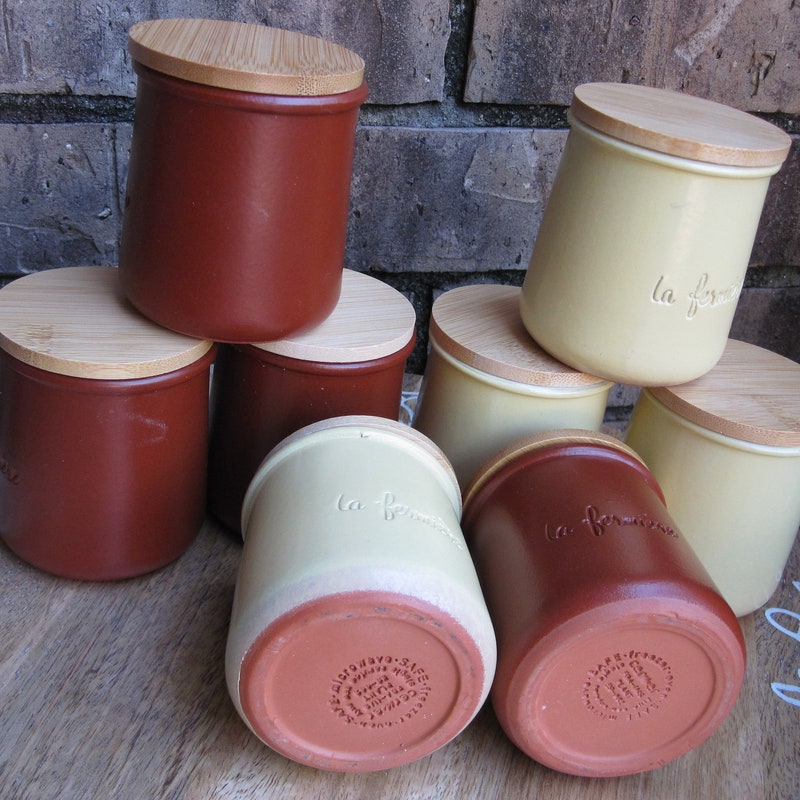 French Yogurt Jars - Etsy