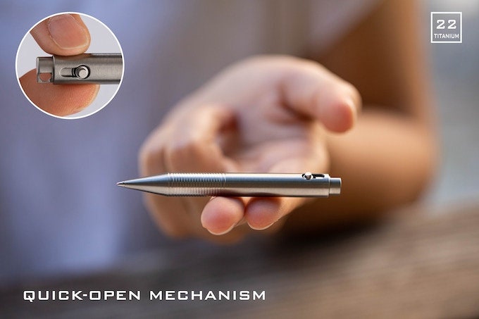 Spica EDC Mini Pen,retractable Tip,pocket Size,keyring Type - Etsy