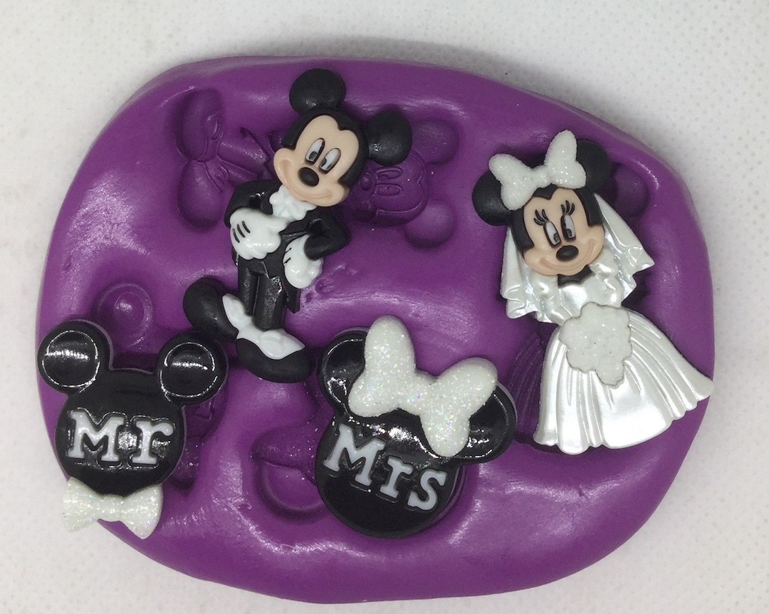 Disney Wedding Mickey and Minnie Mouse Silicone Mould Mold - Etsy