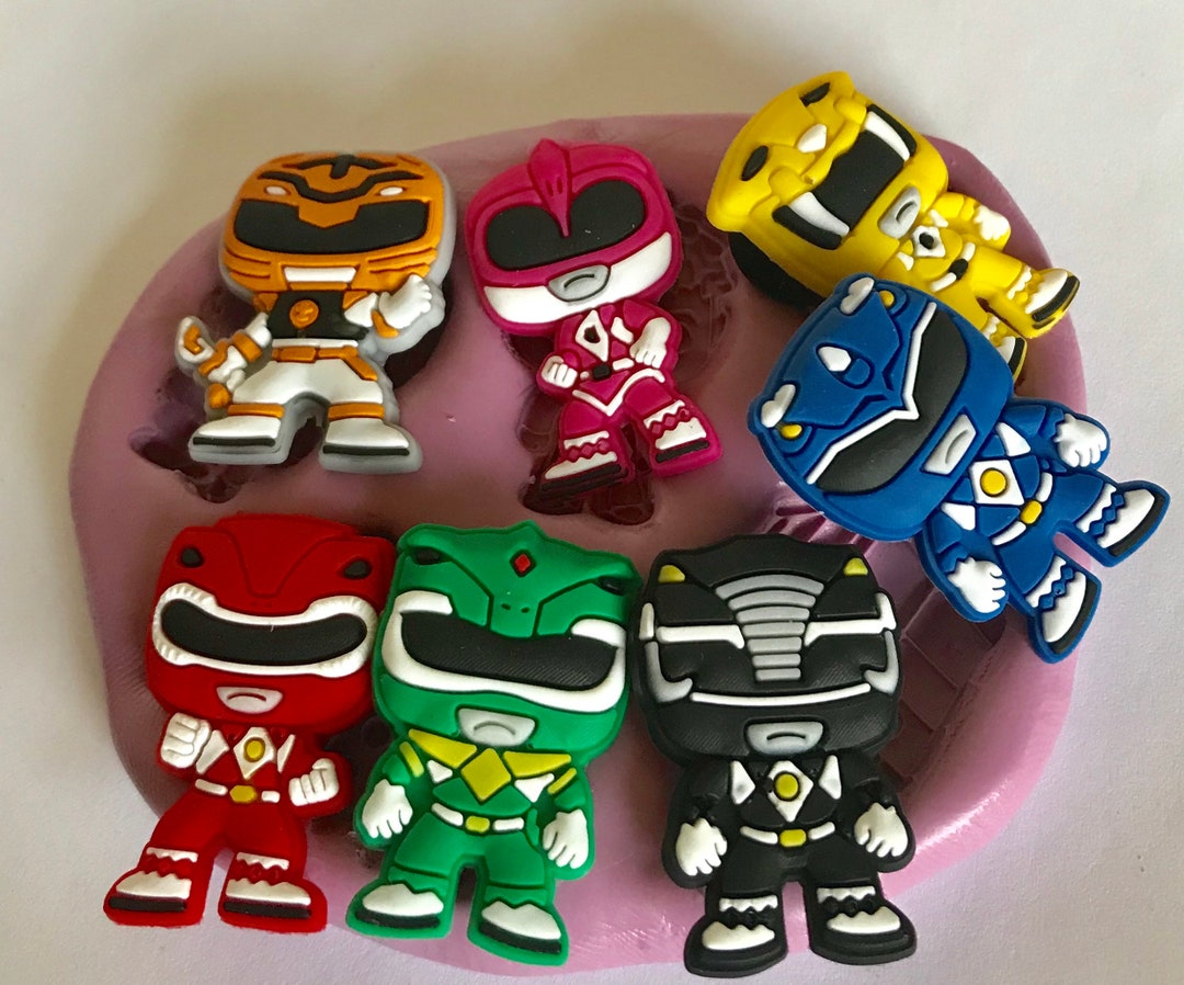 Power Rangers Silicone Mould Mold Topper Cupcake Baking Crafts - Etsy