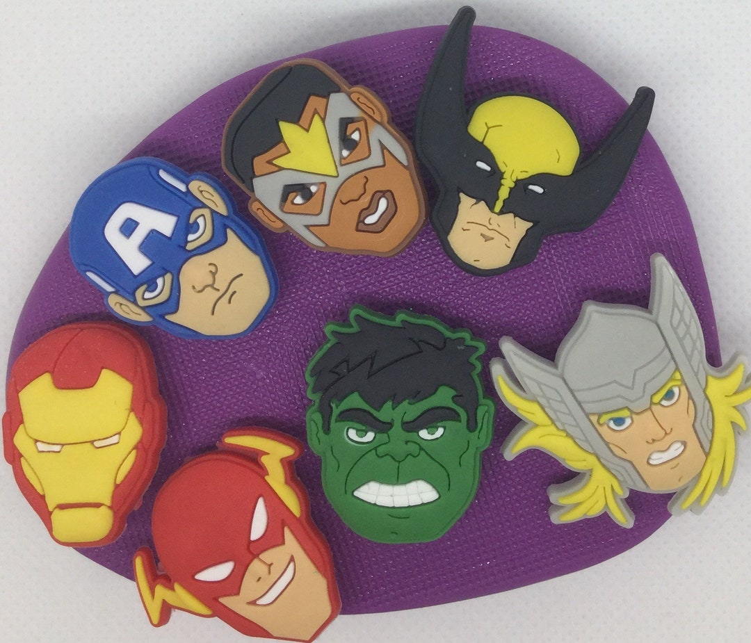 Marvel Avengers Superhero’s Silicone Mould Mold Topper Cupcake Baking ...
