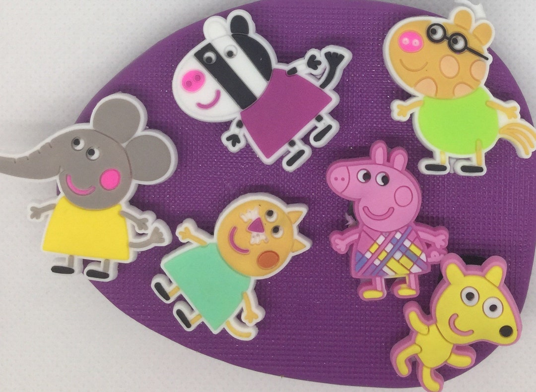 Peppa Pig and Friends Silicone Mould Mold Topper Cupcake Baking Crafts ...